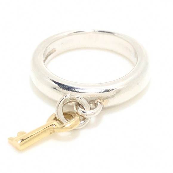 Tiffany & Co. | Bags | Tiffany Necklace Ring Key Pendant Silver Yellow ...